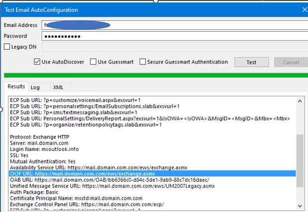 "Your automatic reply settings cannot be displayed, because the server ...