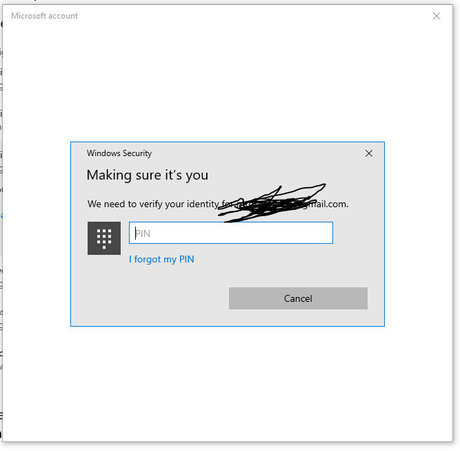 Trying to set up windows hello facial recognition, asks to set up a pin ...