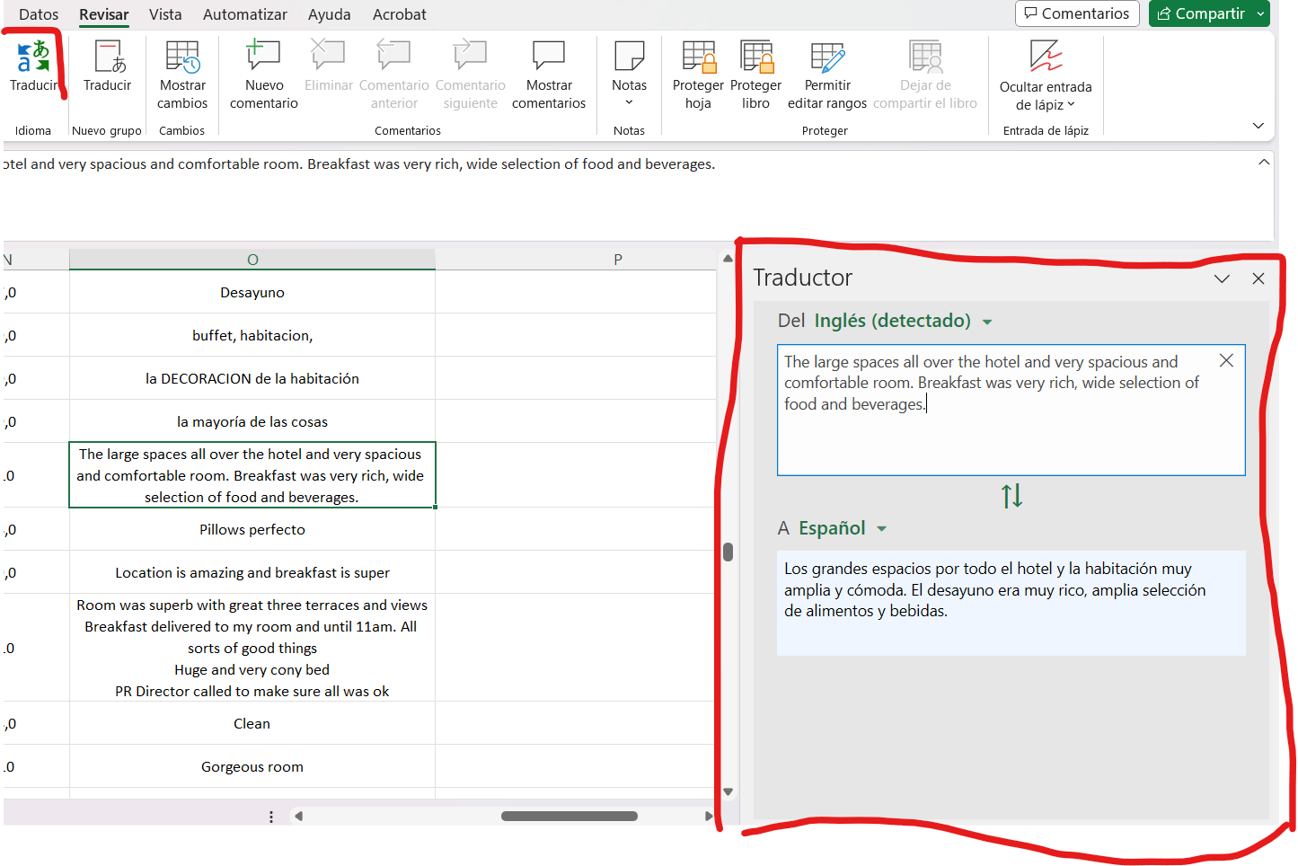 traducir texto en Excel con función traducir - Microsoft Q&A