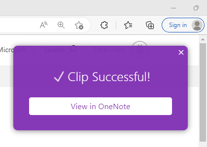 Manage web clipper with personal and corporate accounts - Microsoft Q&A