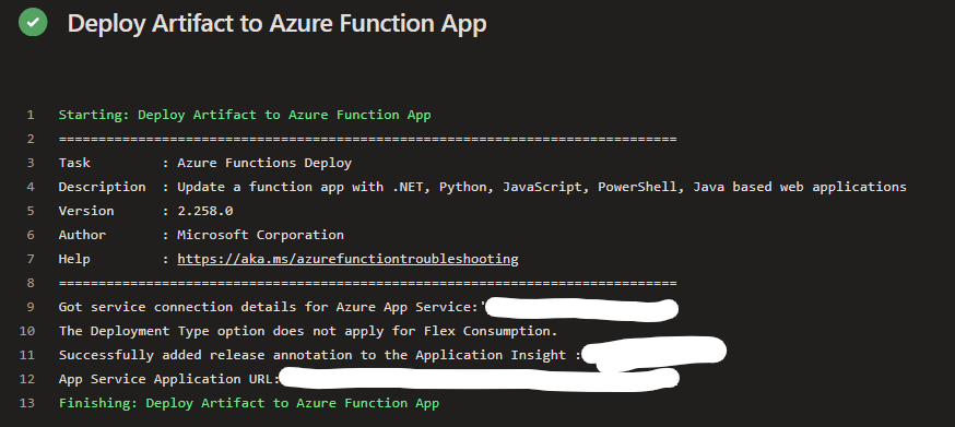 DevOps deployment of function app to flex consumption - Microsoft Q&A