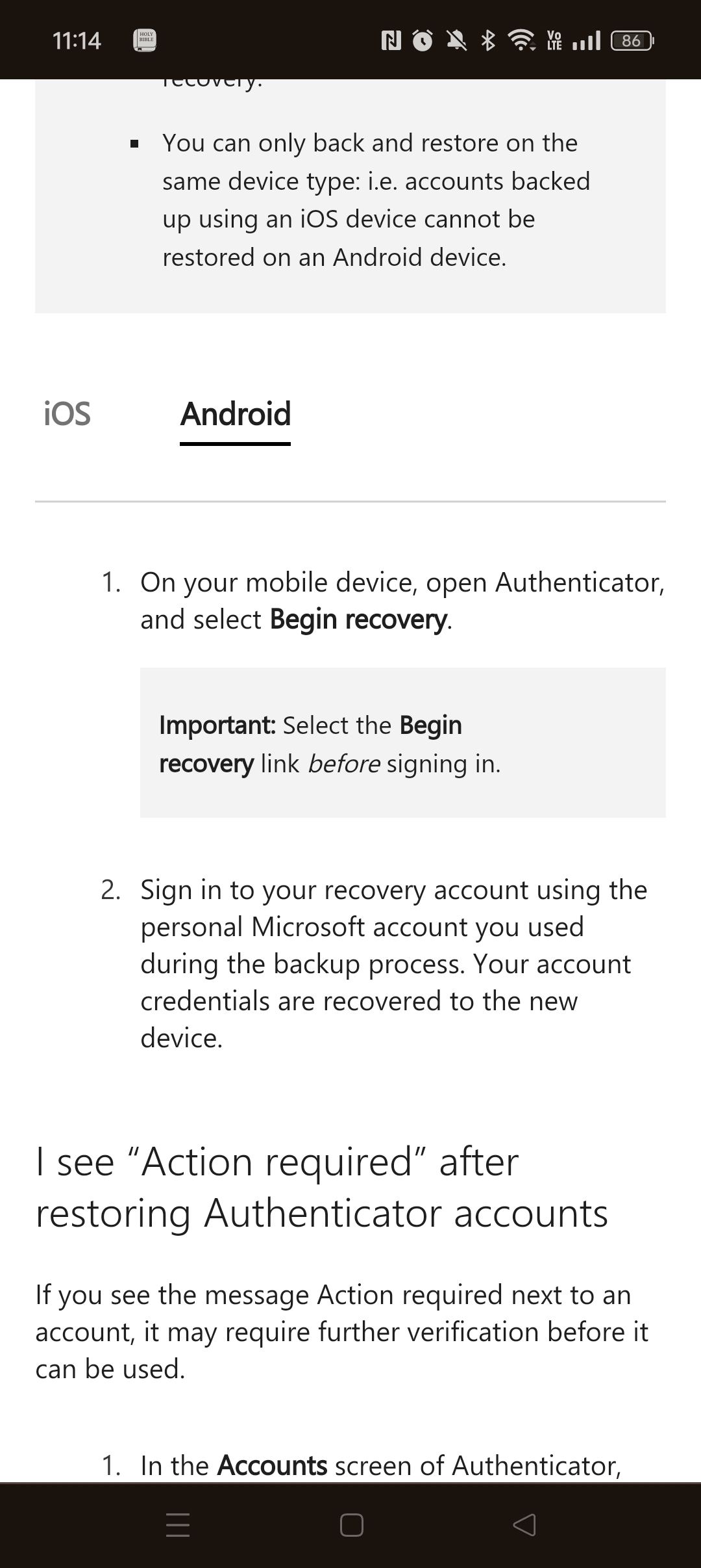 Im Trying To Export My Authenticator Passwords From My Old Device To