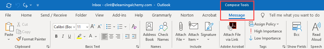 Is it possible to add the FORMAT TEXT tab to the main ribbon in Outlook ...