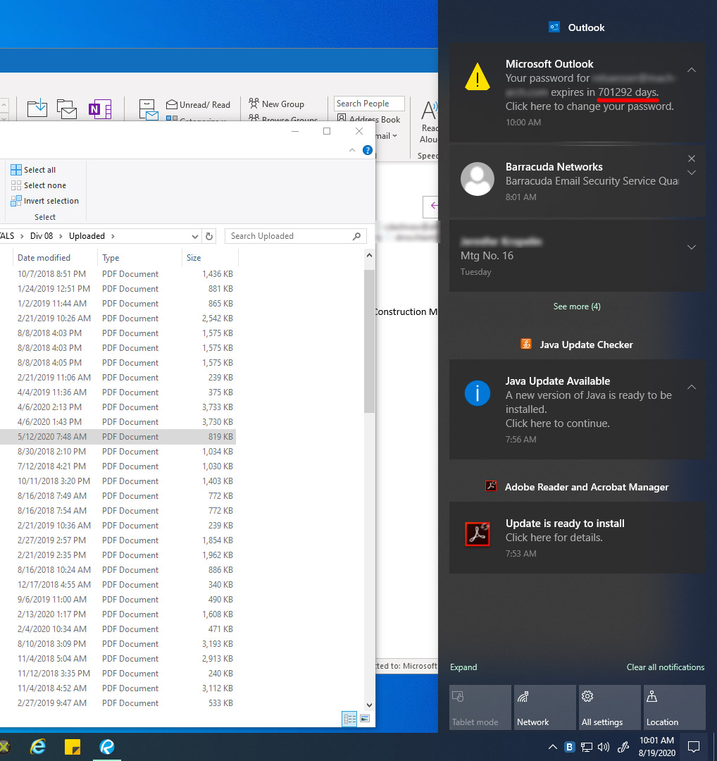 Microsoft Outlook password expiration alert - Microsoft Q&A