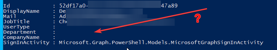 Different results when using Powershell vs Graph Explorer - Microsoft Q&A