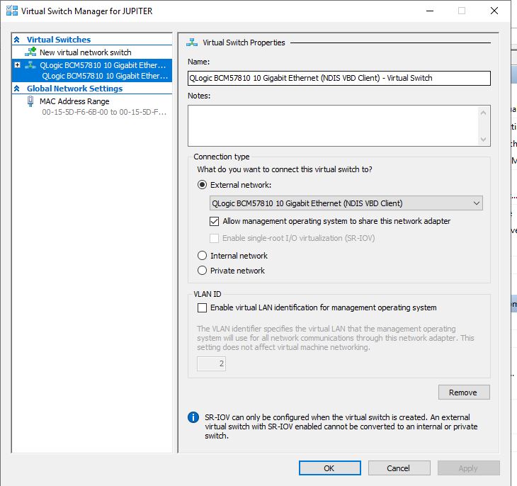 Hyper V Networking Issue On Vm Microsoft Qanda