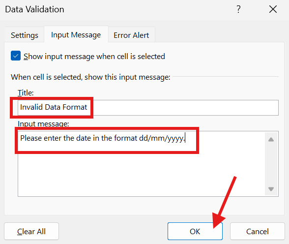 How to lock a cell in date format (dd/mm/yyy) - Microsoft Q&A