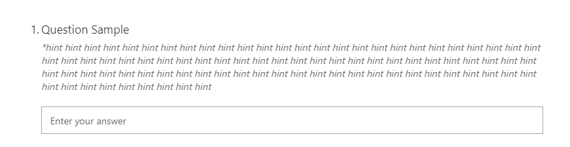 Hint/message in the middle/bottom of Form - Microsoft Q&A