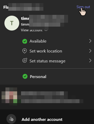 How to permanently remove a work/school account from Teams - Microsoft Q&A
