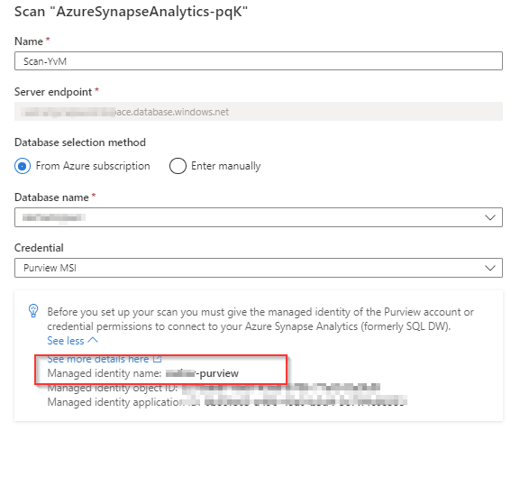Unable To Scan Azure Synapse Database Microsoft Qanda