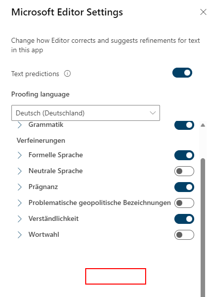how to change the proofing language in the new outlook - Microsoft Q&A