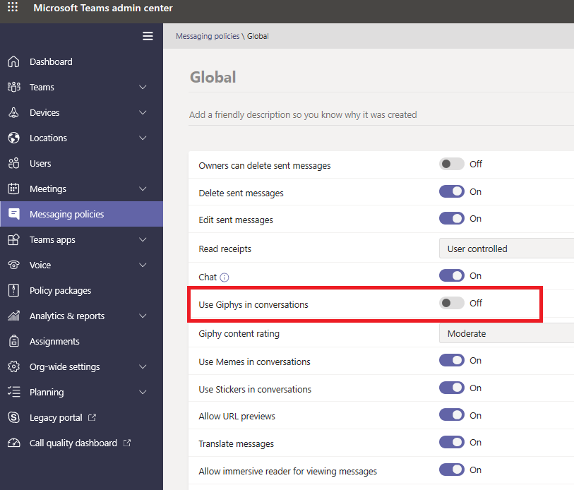 Disable Gifs on Teams - Microsoft Q&A