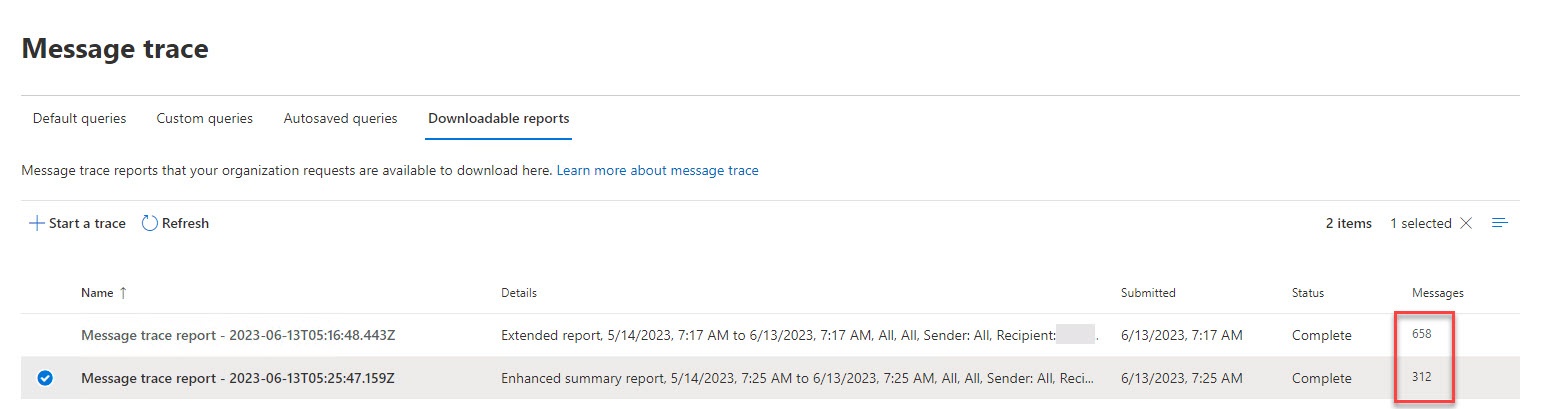 Can't download message trace report as Exchange Admin - Microsoft Q&A