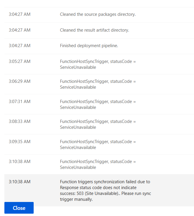 The operation was aborted. Rejecting from abort signal callback while making request ...