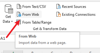 Excel Web Query Options - Microsoft Q&A
