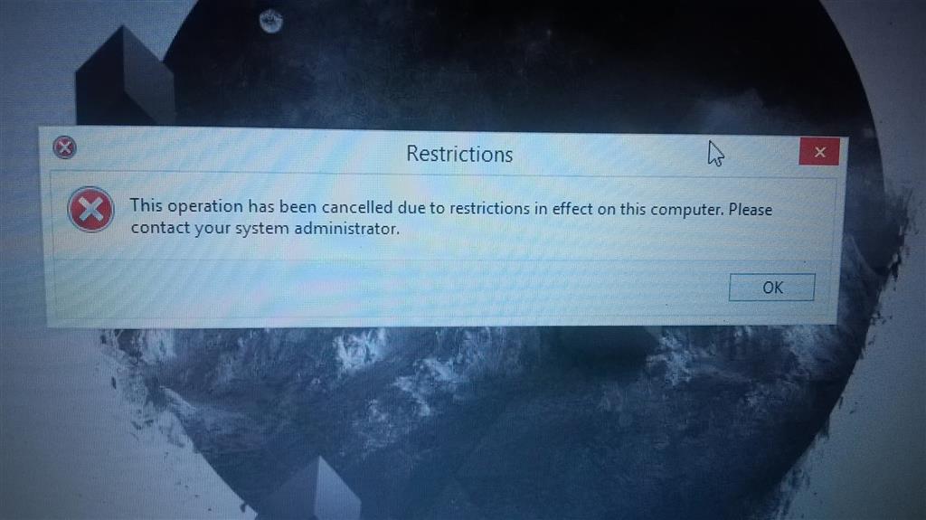 VIRUS ( EVERY ADMIN APPS ARE DISABLED EVEN I'M USING ADMIN USER 8.1 ...
