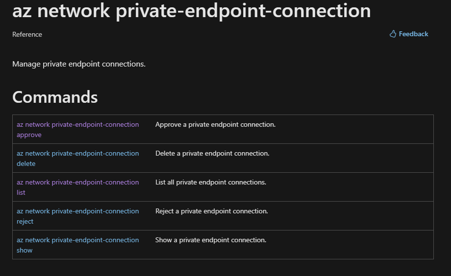 Azure data factory private end point approval CLI Command - Microsoft Q&A