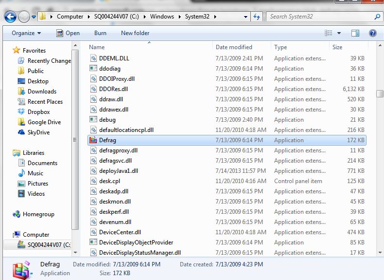 Disk Defrag won't open. Command prompt opens and closes in split second ...
