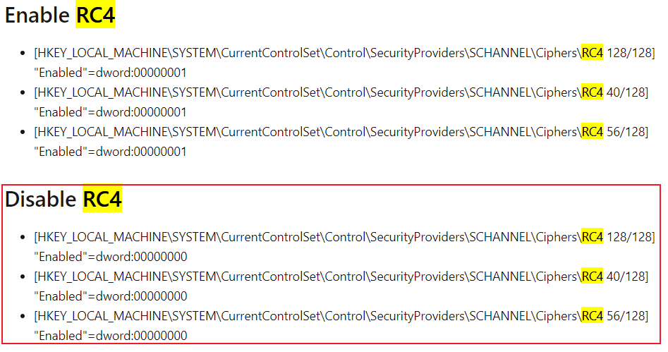 Ssl Tls Use Of Weak Rc4 Arcfour Cipher 3389 Microsoft Qanda