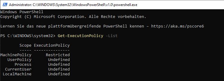 Powershell Execution Policy Restricted Behaviour Not Always The Same Microsoft Qanda
