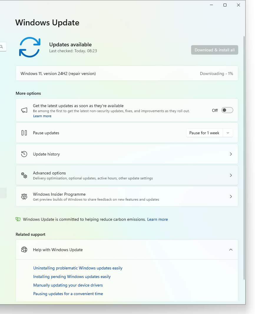 Windows 11 - why sometimes I am getting update "repair version"... see ...