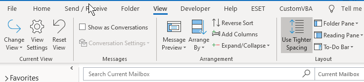 How to make Outlook 365 Desktop Client compact view actually compact ...