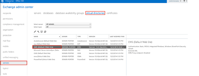 How do I find the EWS(Exchange Web Service) URL found in EMC/ECP? - Microsoft Q&A