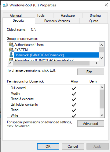 Cannot access my OWN C Drive! - Microsoft Q&A