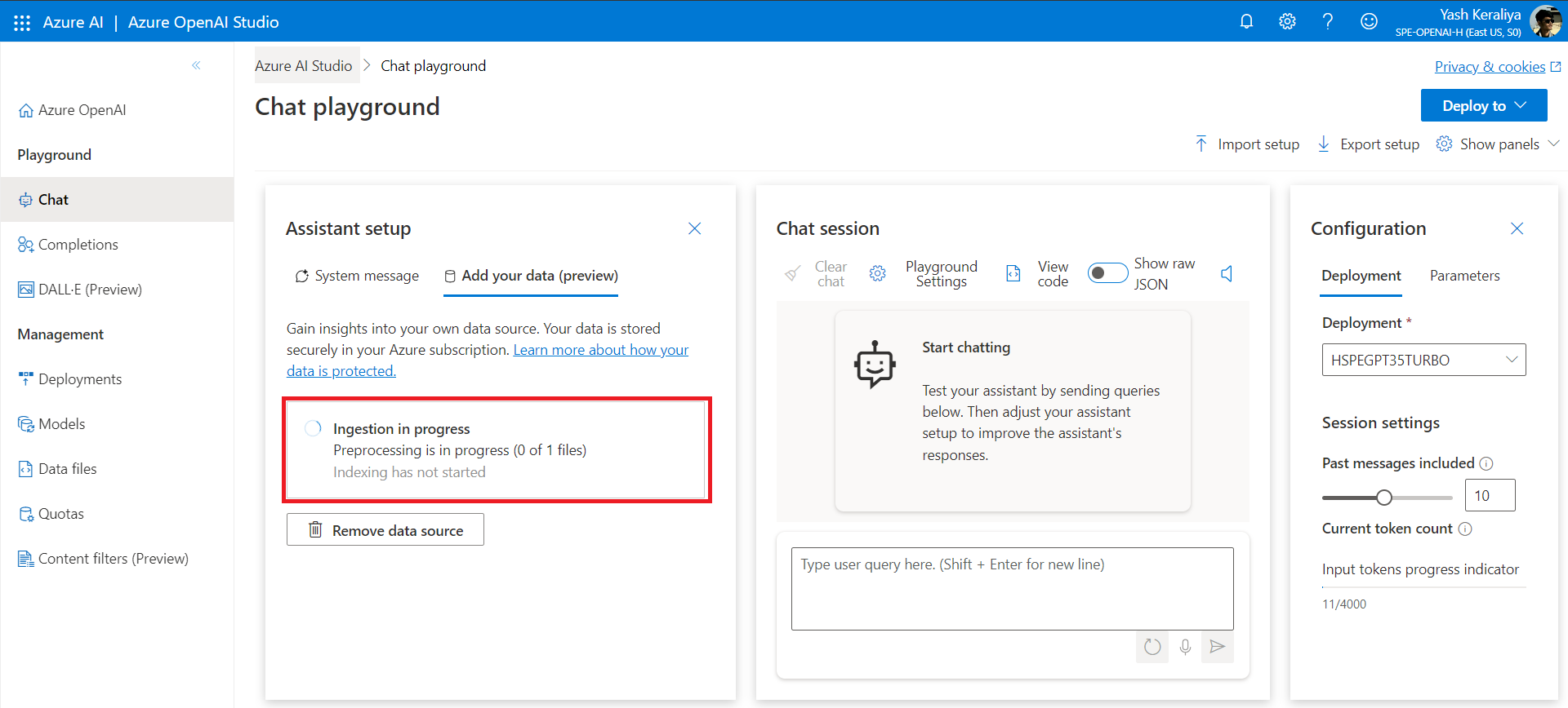 Request for Help with Uploading Data File in Ingestion Process ...