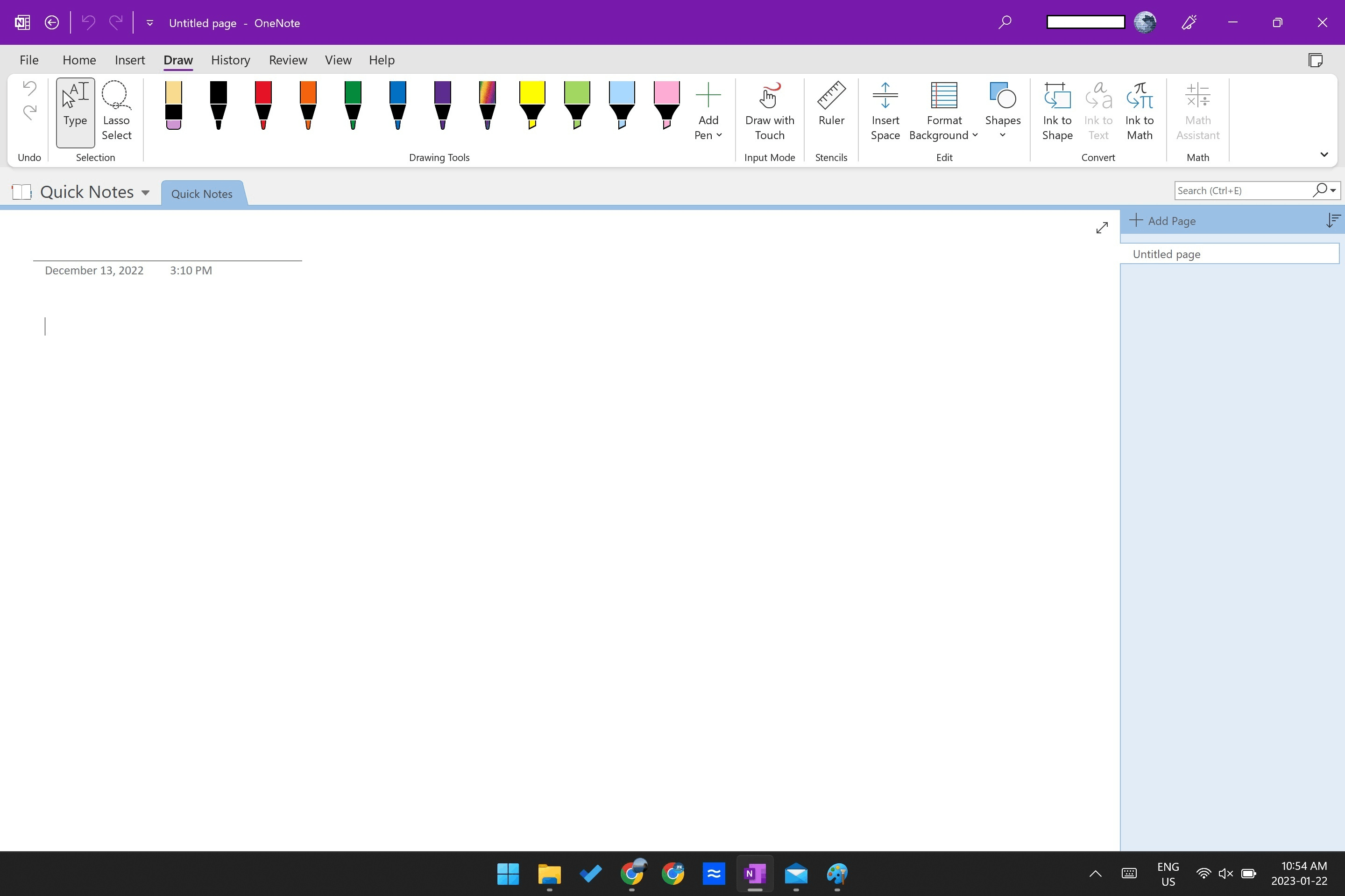 OneNote floating pen toolbar missing in Full Screen mode, but I have ...