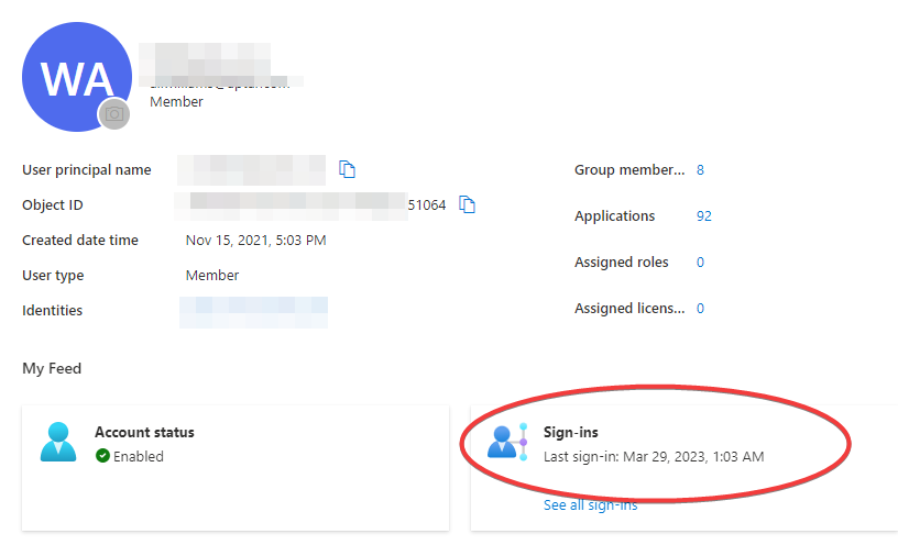 AzureAD signInActivity inconsistent - Microsoft Q&A
