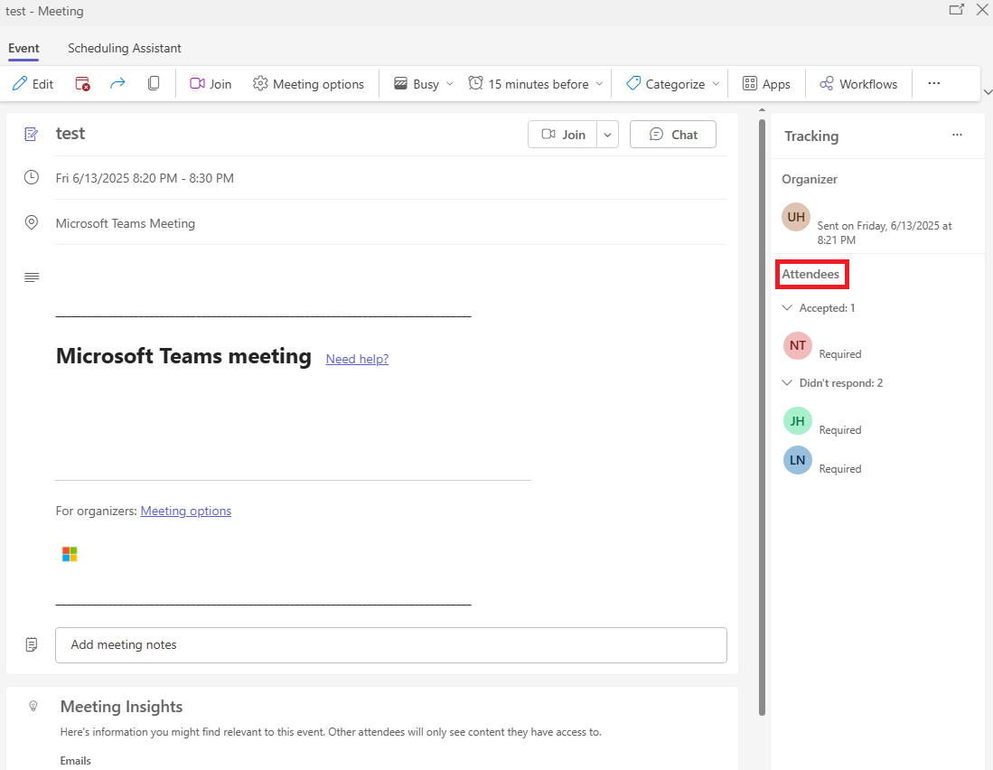 How I can get the list of participations after meeting ends on Microsoft Teams? - Microsoft Q&A