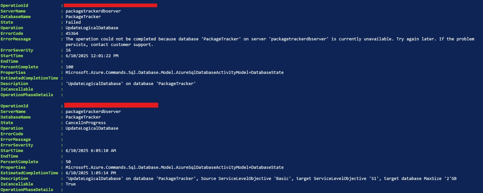 Troubleshooting Azure SQL Database Cancellation Stuck at 50% ... Troubleshooting Azure SQL Database Cancellation Stuck at 50% ...