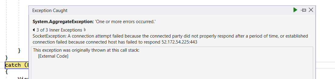 Unable To Connect Azure Hosted App Service Same Service Able To Call From Postman And Browse