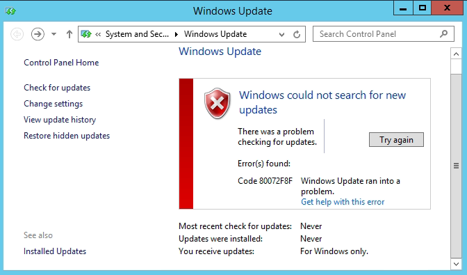 Server 2012R2 windows patching is not getting update - Microsoft Q&A