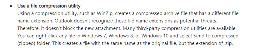 Why Outlook Blocked Access To The Following Potentially Unsafe Attachments Message Appears