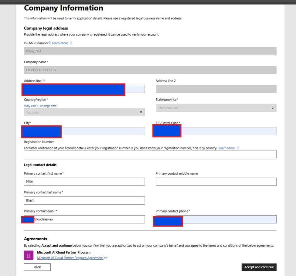 I'm unable to register as a partner - Microsoft Q&A