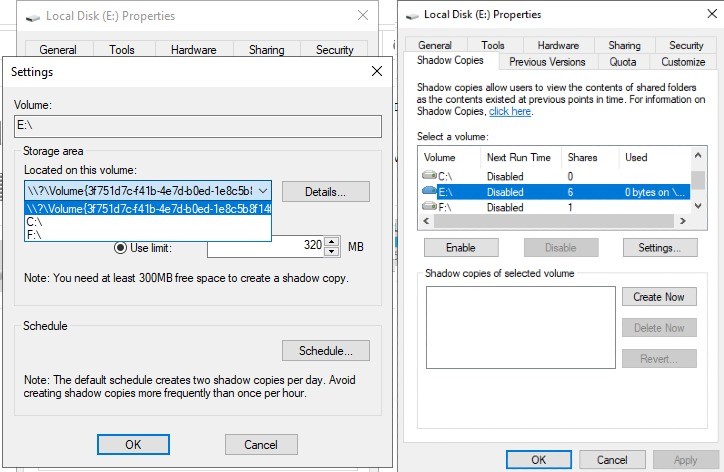 VSS Snapshot Error. - Microsoft Q&A
