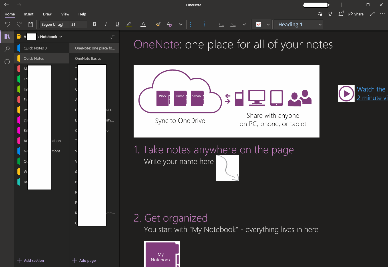 Any way to change to layout View of OneNote for Windows 10 App to be ...