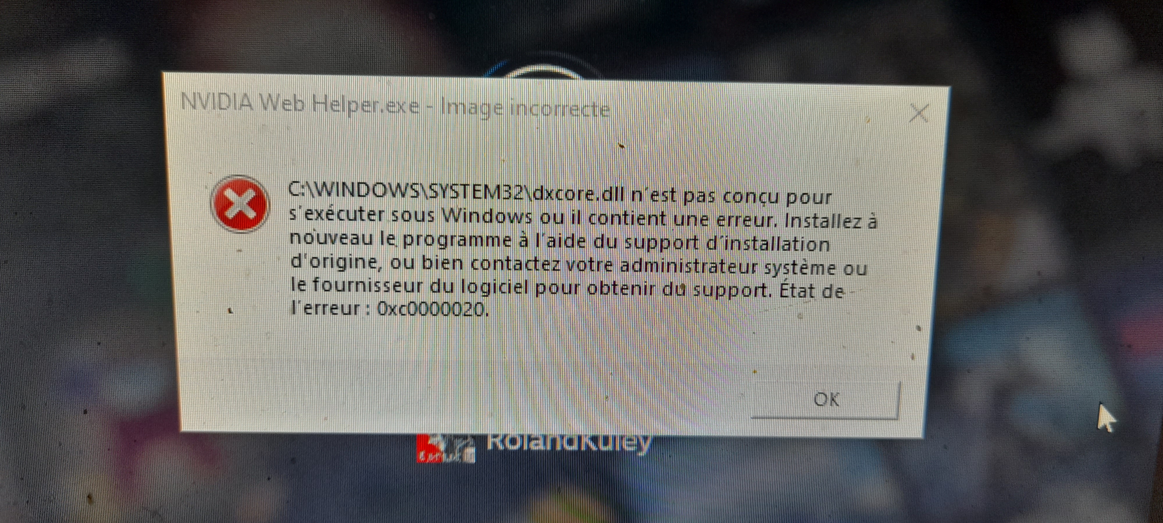 problem with dxcore.dll file - Microsoft Q&A