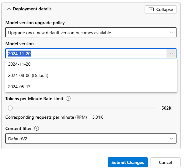Time out (408) on Azure OpenAI gpt-4o deployment version 2024-08-06 - Microsoft Q&A