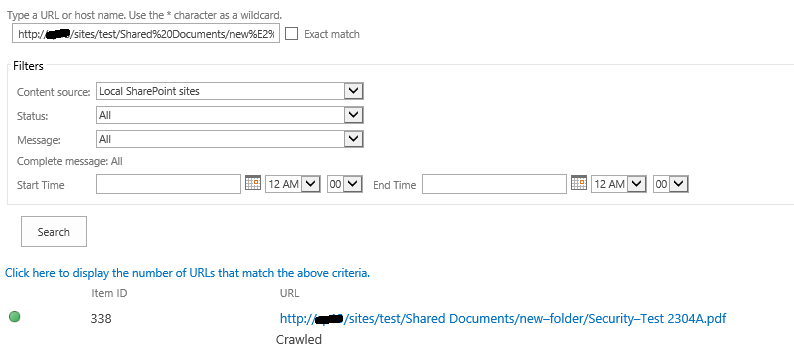 SharePoint Documents with Em dash ( – ) in URL are not being crawled ...