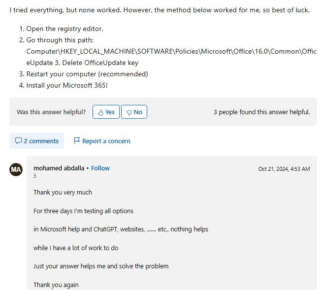 How to Fix Microsoft Office 2019 Error Code 30016-27 - Microsoft Q&A