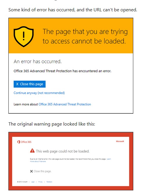 ATP Safe Link Issue - Microsoft Q&A
