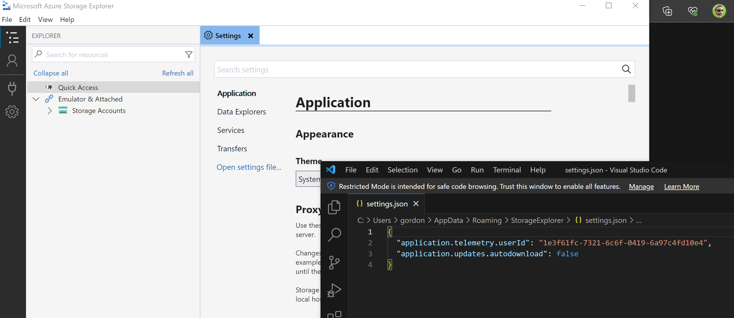 How to disable autoupdate of Azure Storage Explorer through registry ...