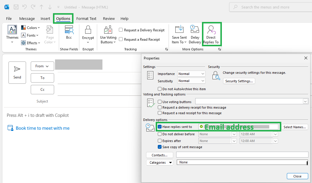 Outlook "Reply To" replies to different address - Microsoft Q&A