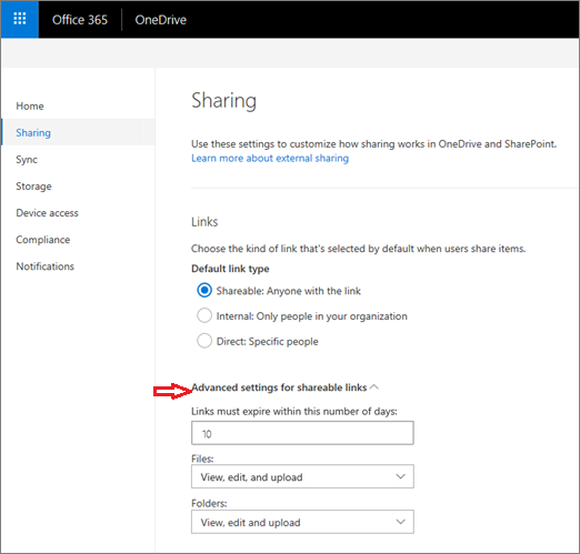 OneDrive sharing links and expiration - Microsoft Q&A