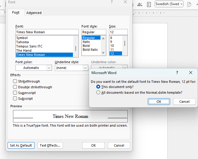 Font Listing in Word & Excel - Microsoft Q&A