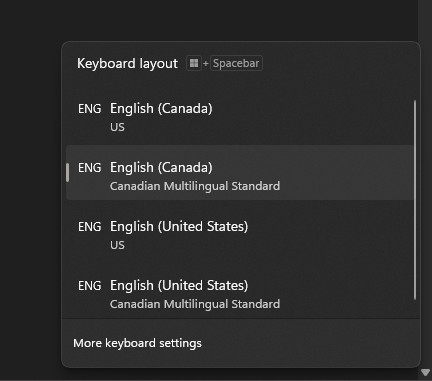 how to stop the keyboard to defaulting to English (Canada)why does my ...
