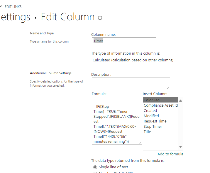 I have a Microsoft list in Sharepoint and I need help to create a ...
